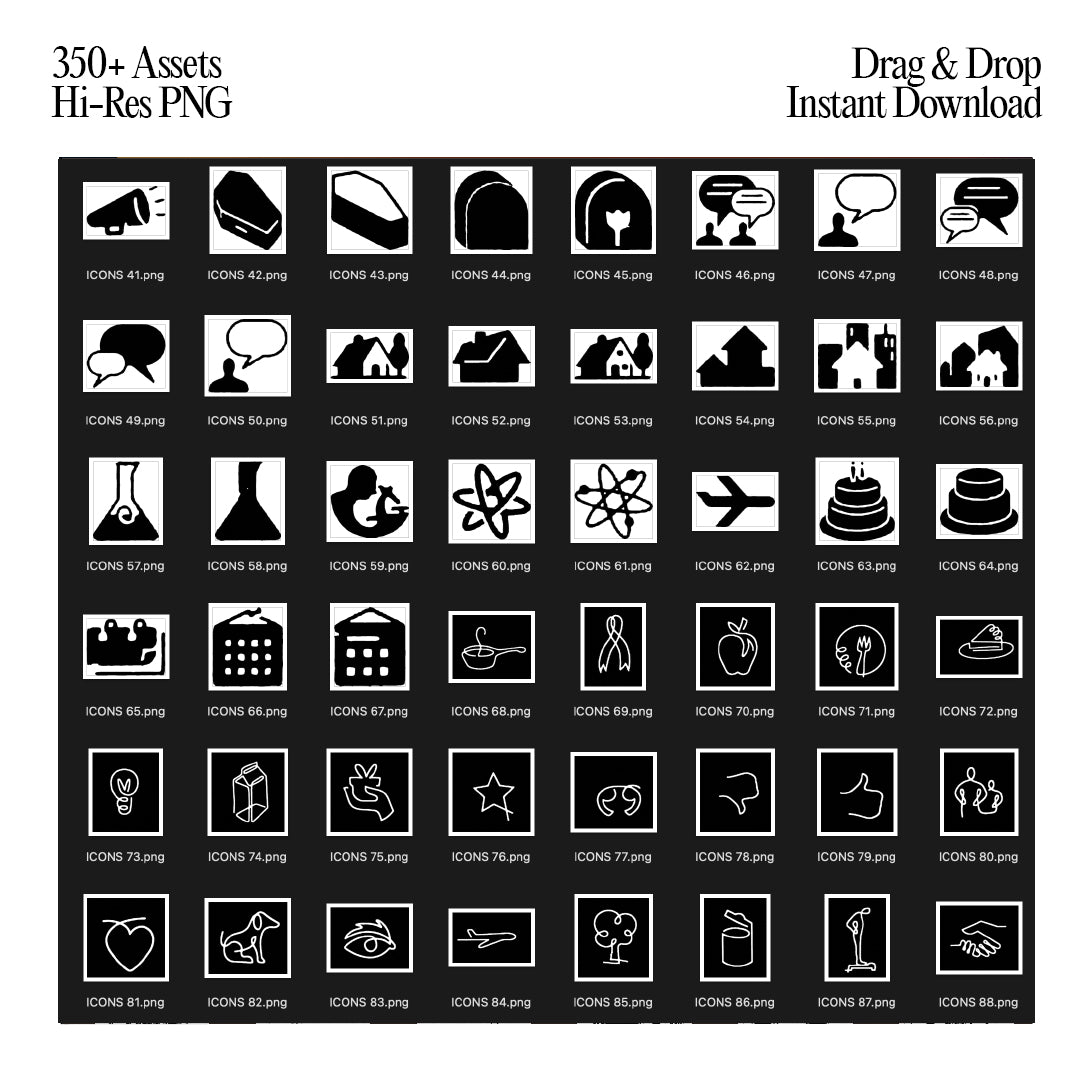 ICONS ASSET PACK - 350+ Graphics – Another Department