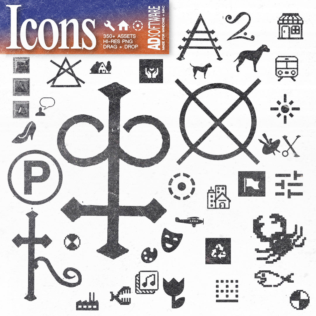 ICONS ASSET PACK - 350+ Graphics – Another Department